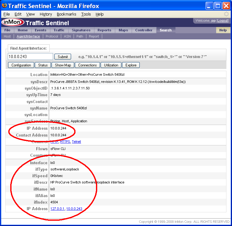 InMon Support: チュートリアル: Traffic Sentinelの設定 - ステップバイステップ・ガイド