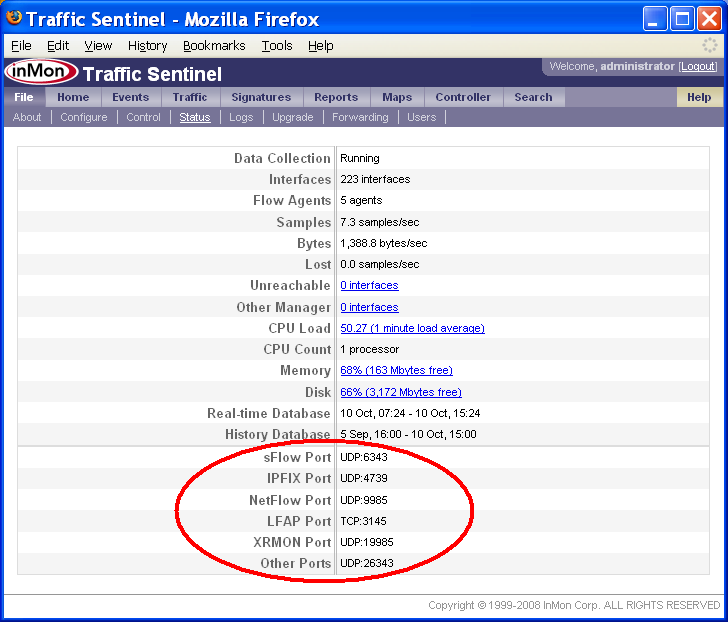 InMon Support: チュートリアル: Traffic Sentinelの設定 - ステップバイステップ・ガイド