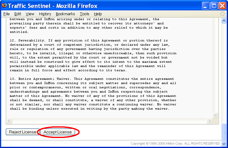 InMon Support: チュートリアル: Traffic Sentinelの設定 - ステップバイステップ・ガイド